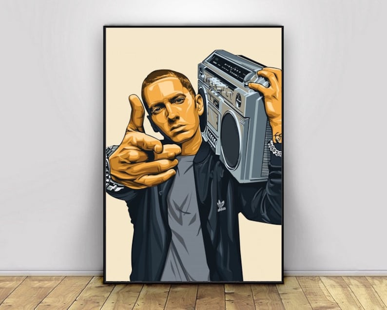 Eminem Music Singer Canvas Poster Wall Art Decor Home Decor - Etsy