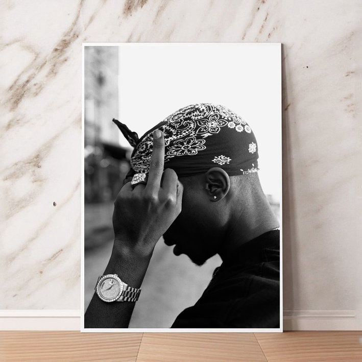Tupac 2Pac Poster Music Premium Matte Vertical Poster Designed & Sold ...