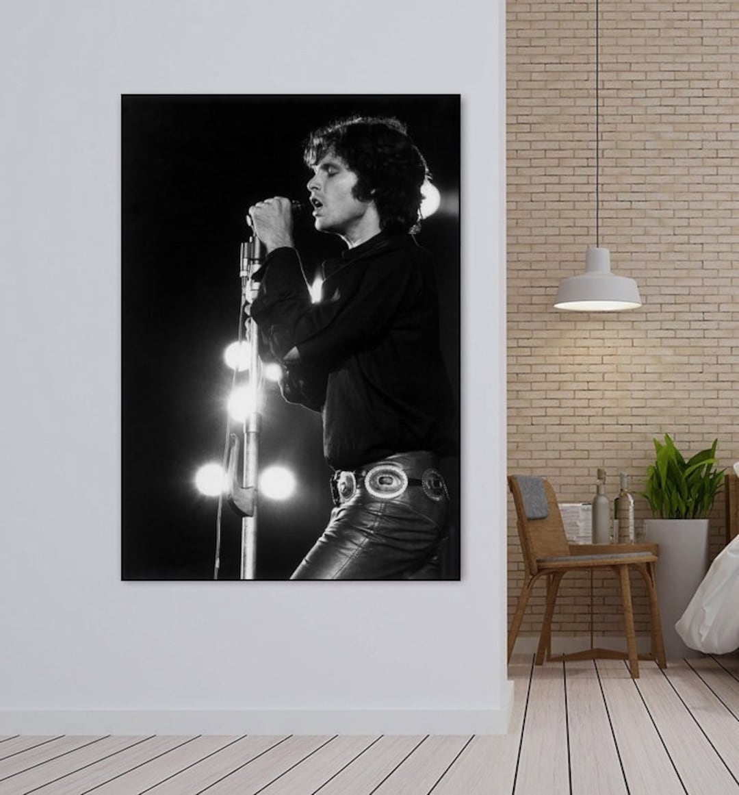 Jim Morrison Poster Music Canvas Poster Wall Art Decor Home Decor ...