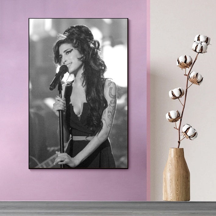 Amy Winehouse, Music Singer Canvas Poster Wall Art Decor Home Decor ...