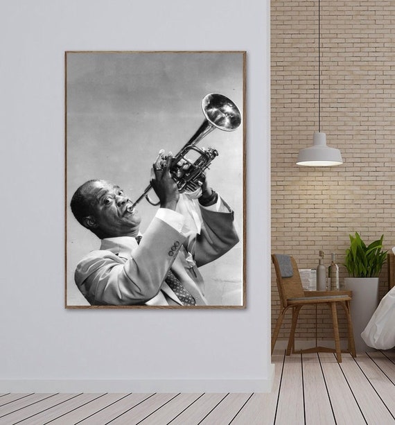 Louis Armstrong Jazz Music Singer Canvas Poster Wall Art Decor - Etsy