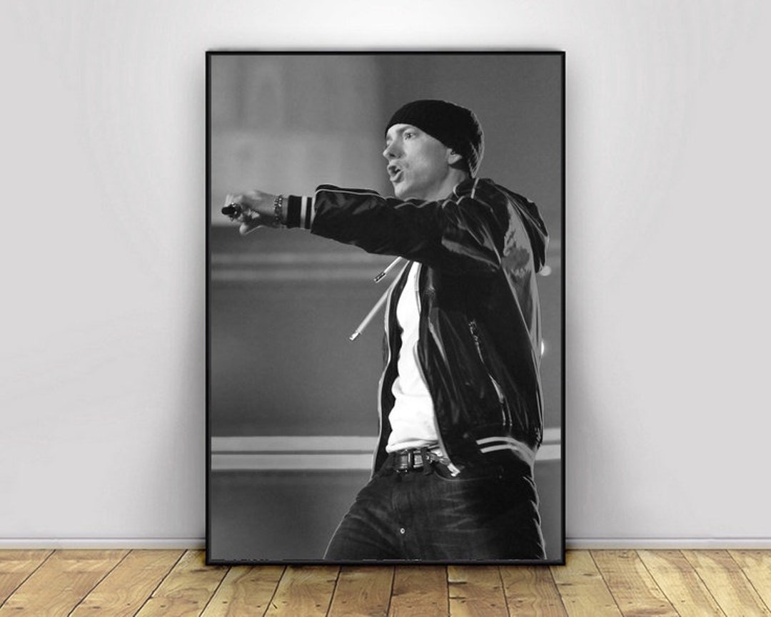 Eminem, Music Singer Canvas Poster Wall Art Decor Home Decor Frameless ...
