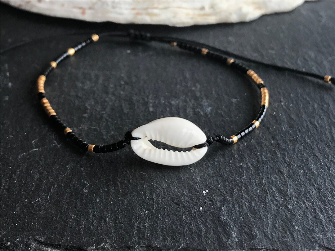 Kauri Shell Bracelet With Miyuki Beads Magically Lightweight - Etsy
