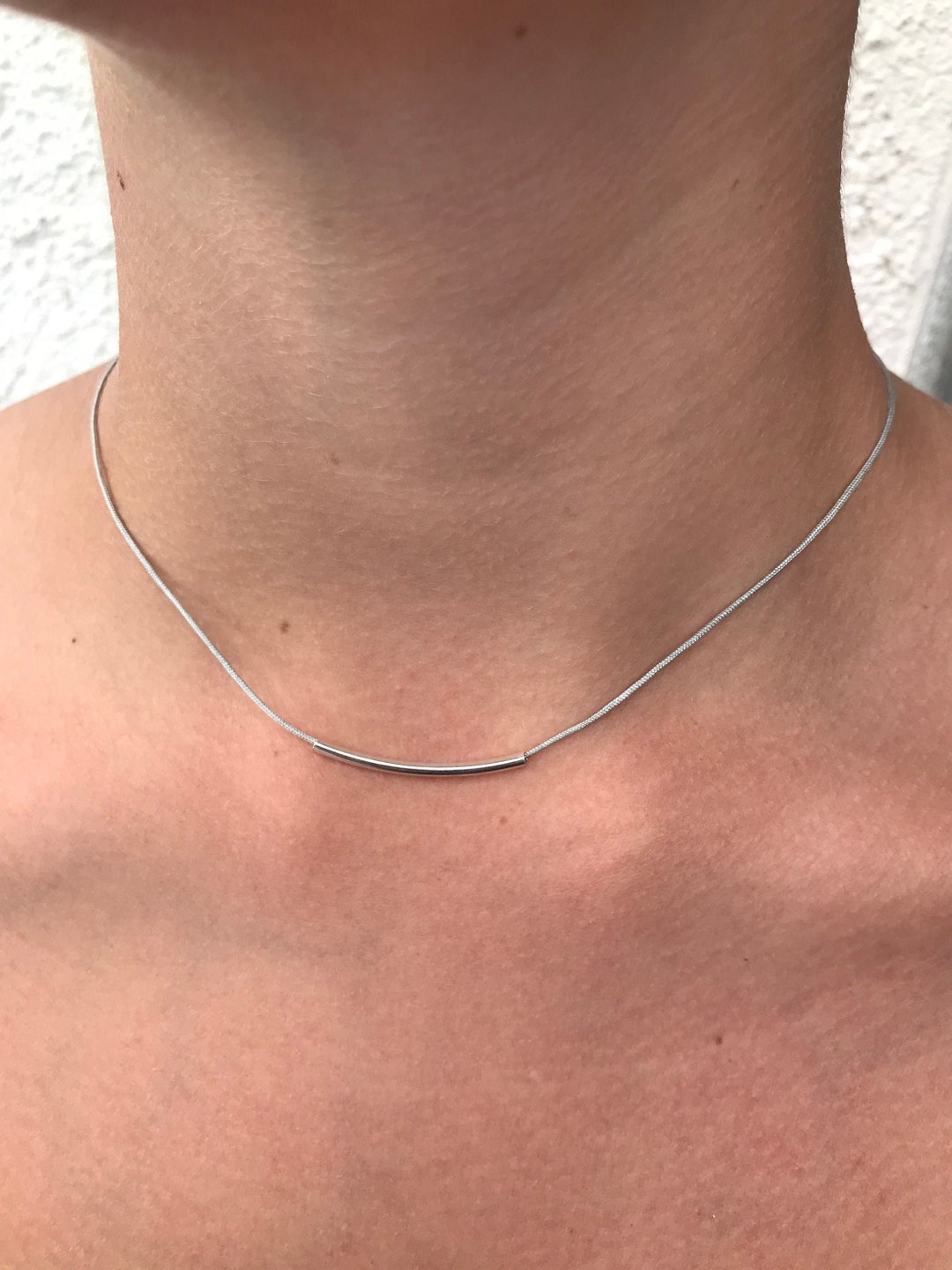 Filigree Noble Chain, Necklace, 925 Silver, Light, Summer, Short - Etsy