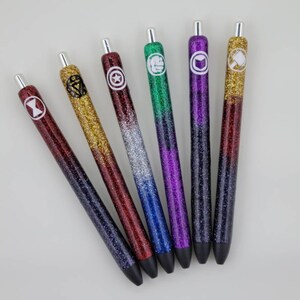 Marvel Inspired Inkjoy Gel Pens / Loki / Captain America / Iron Man ...