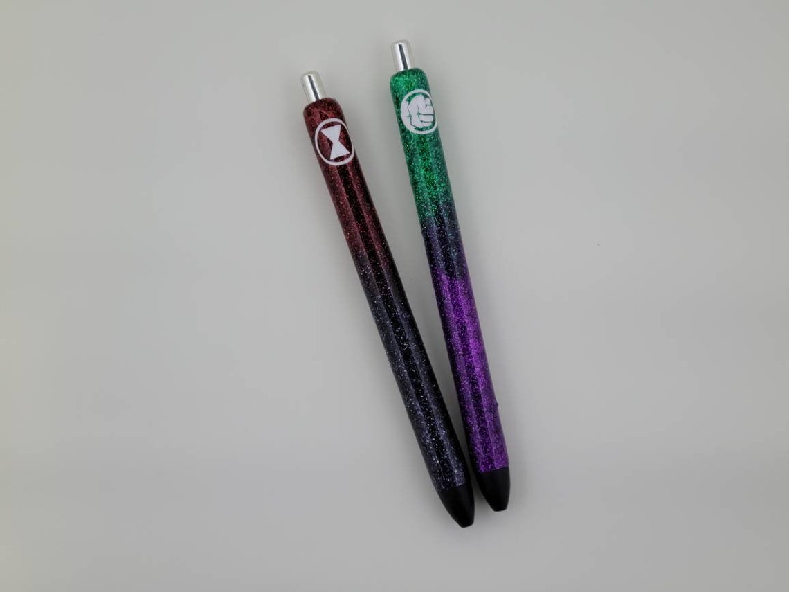 Marvel Inspired Inkjoy Gel Pens / Loki / Captain America / | Etsy