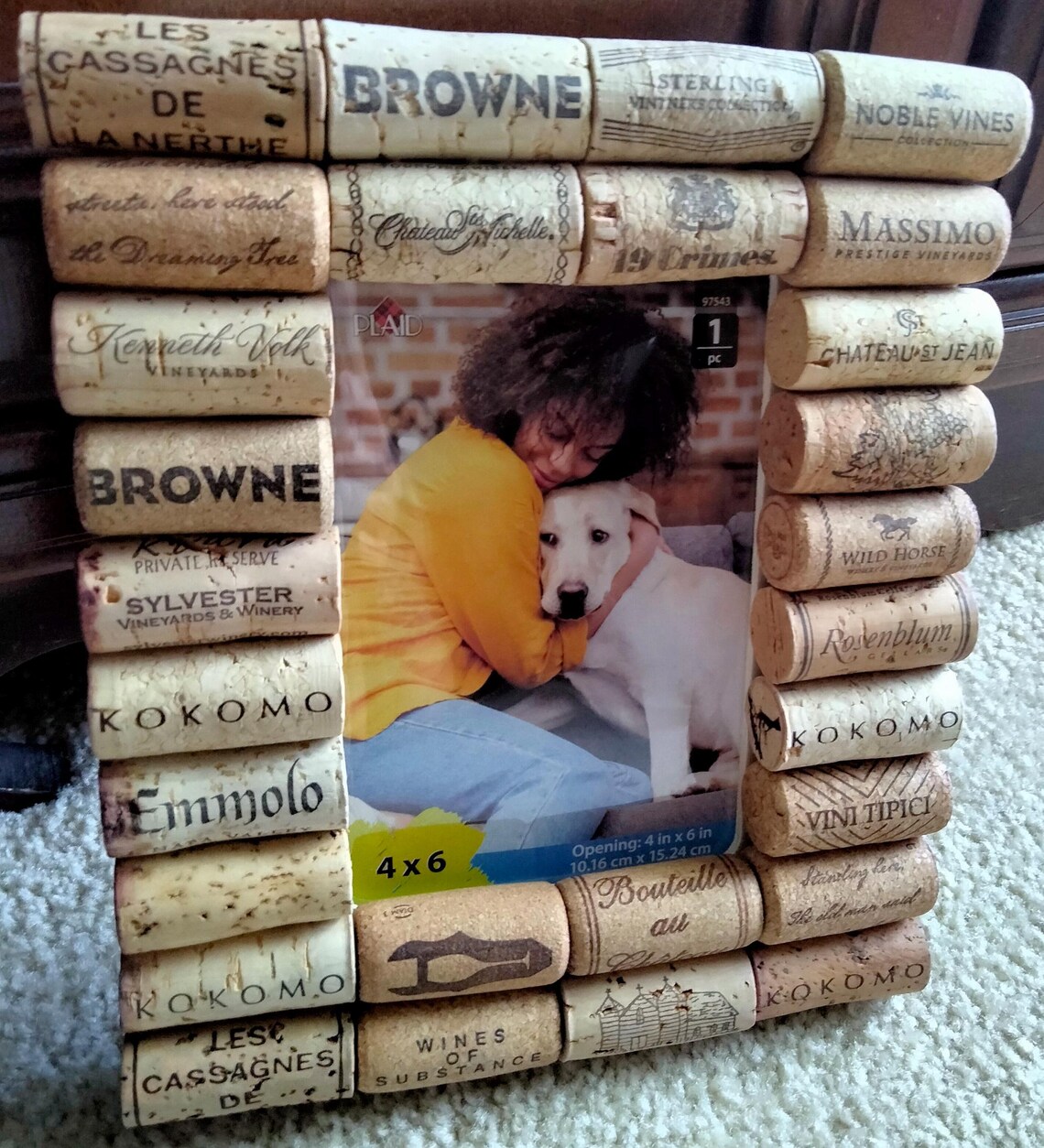 Artisan Crafted Wine Cork Photo Picture Frames - Etsy