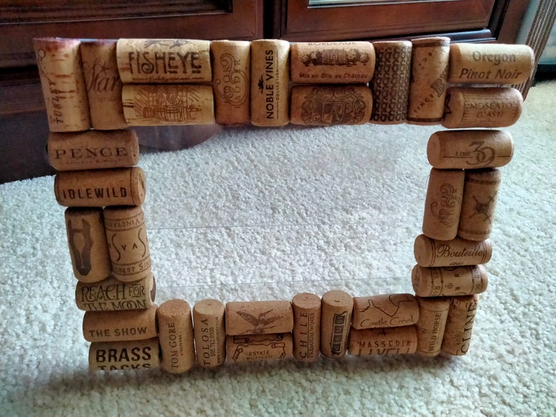 Artisan Crafted Wine Cork Photo Picture Frames - Etsy