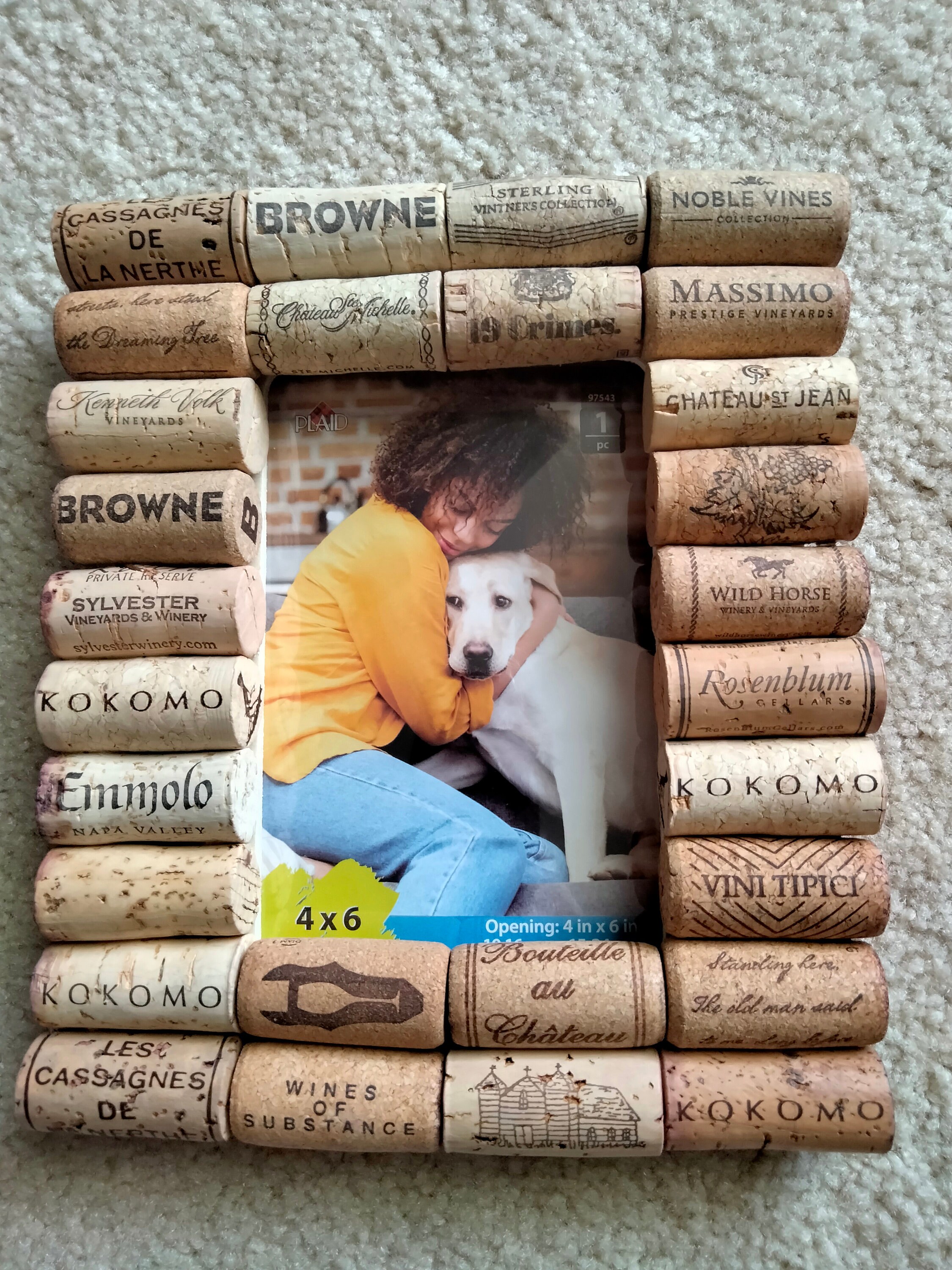 Artisan Crafted Wine Cork Photo Picture Frames - Etsy