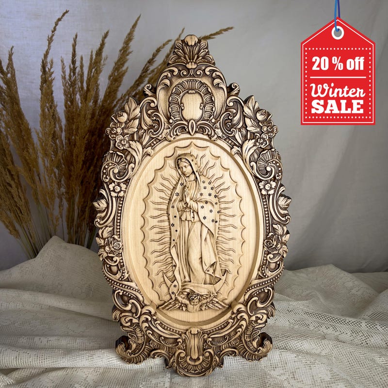Virgin Mary Icon - Etsy