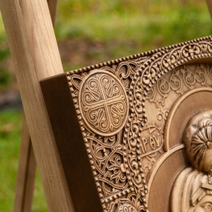 Holy Family Nativity Wood Carving, Wooden Religious Icon, Christian ...