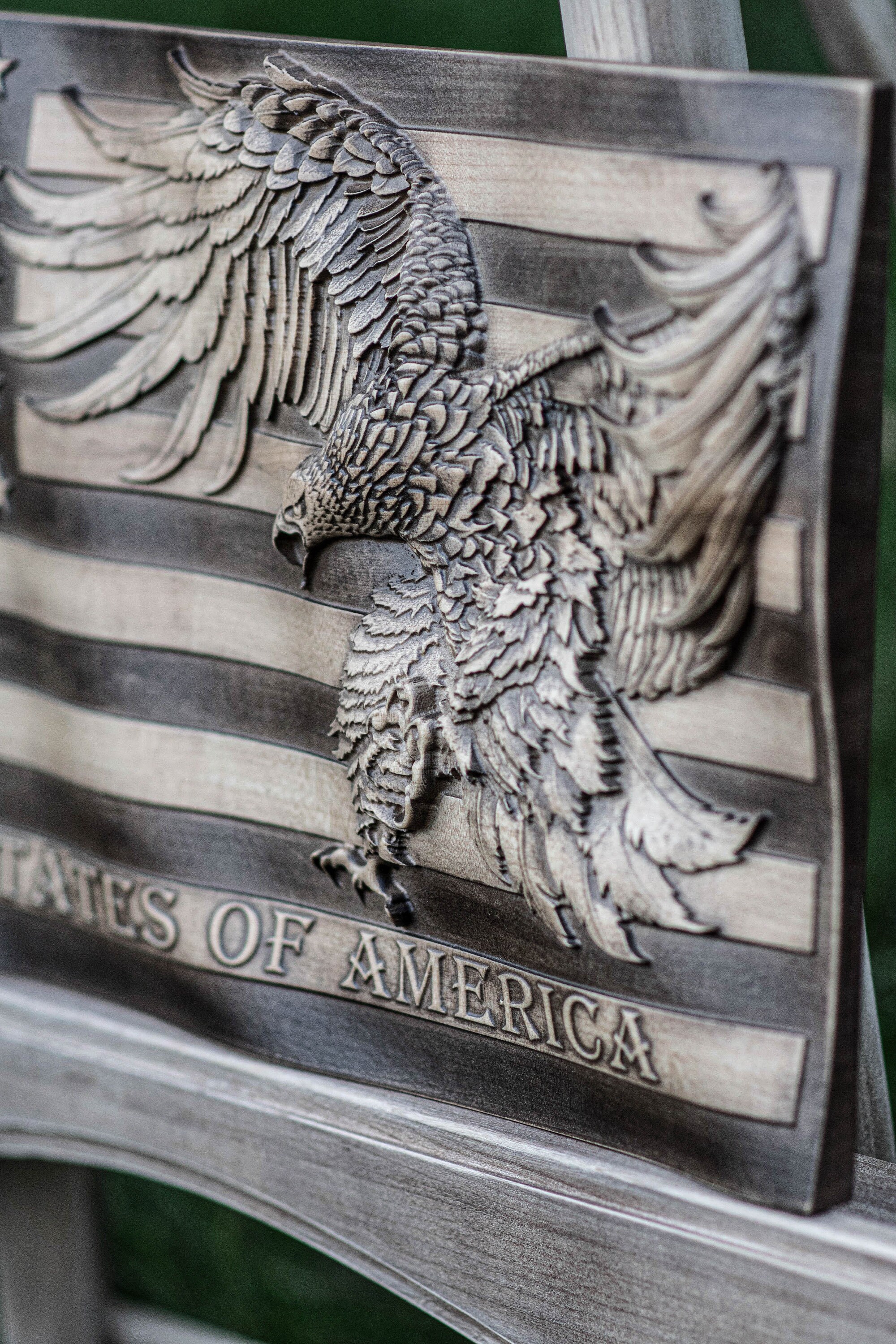 Large Waving Wooden American Flag Rustic Flag Wooden Flag - Etsy