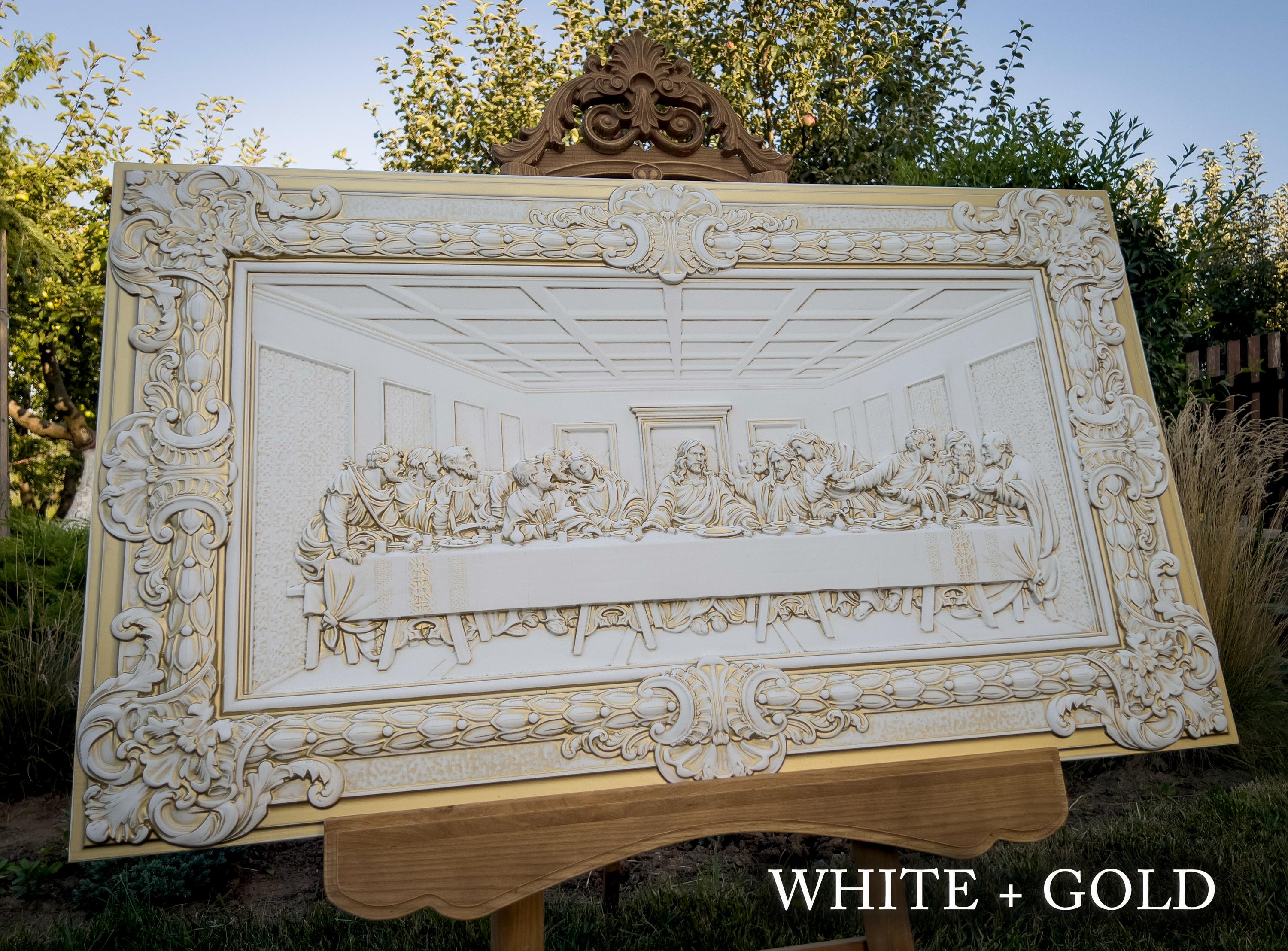 Last Supper Catholic Wood Carving, Wall Decoration, Maple Wood ...