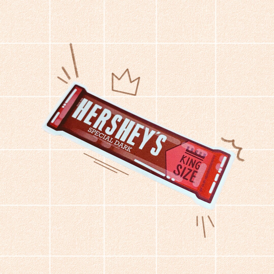 Hershey's Aesthetic Vinyl Sticker - Etsy