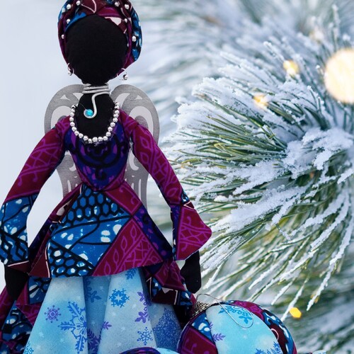 African American Angel for Tree Top Black Christmas Angel - Etsy