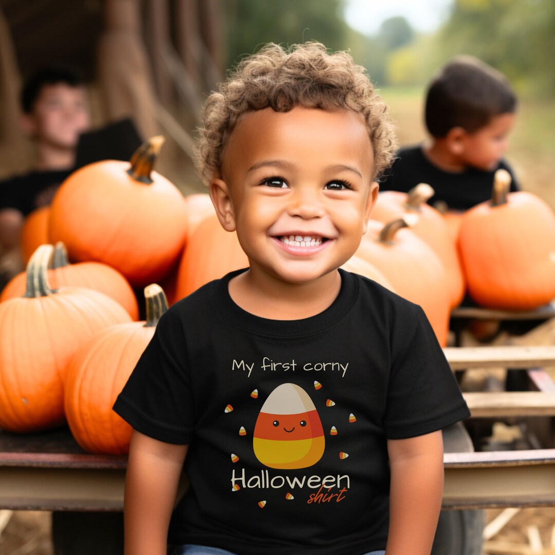 Baby's First Halloween, First Corny Halloween Shirt, Baby Halloween ...