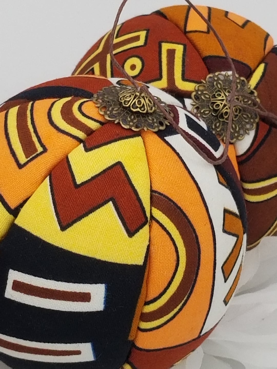 African Print Christmas Ornament- Natural Color Christmas Ornaments ...