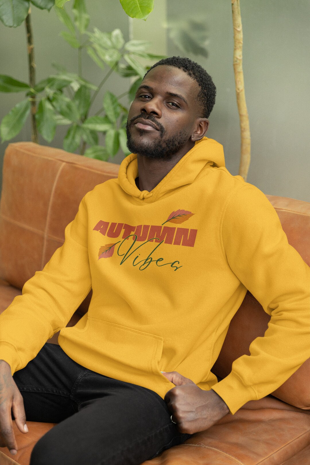 Autumn Vibes Hoodie, Aesthetic Clothes, Cute Fall Hoodie, Large Mens ...