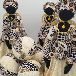 Black Christmas Angel for Tree Top or Kwanzaa Earth Tone Natural ...