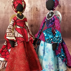 Black Christmas Angel African American Angel for Tree Top or - Etsy