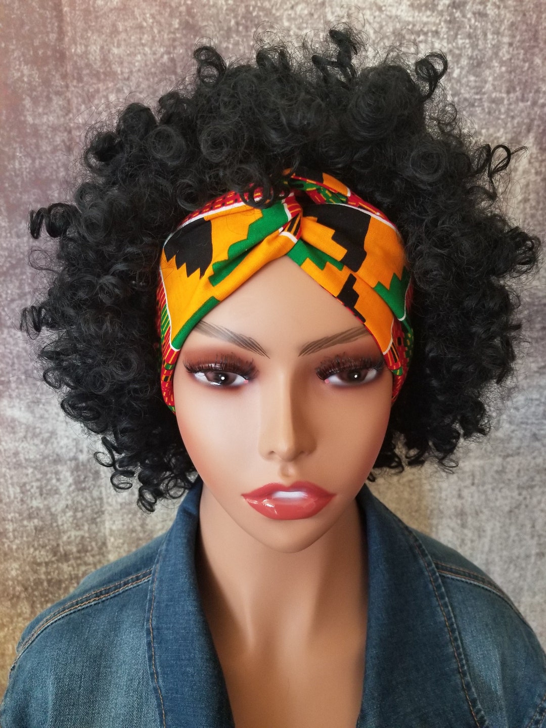 Wire Headband| African Print Headband| Kente Headband| XL African Wax ...