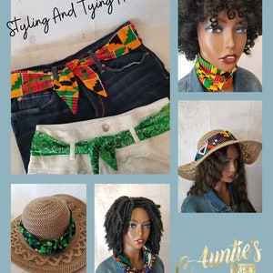 Wire Headband| African Print Headband| Kente Headband| XL African Wax ...