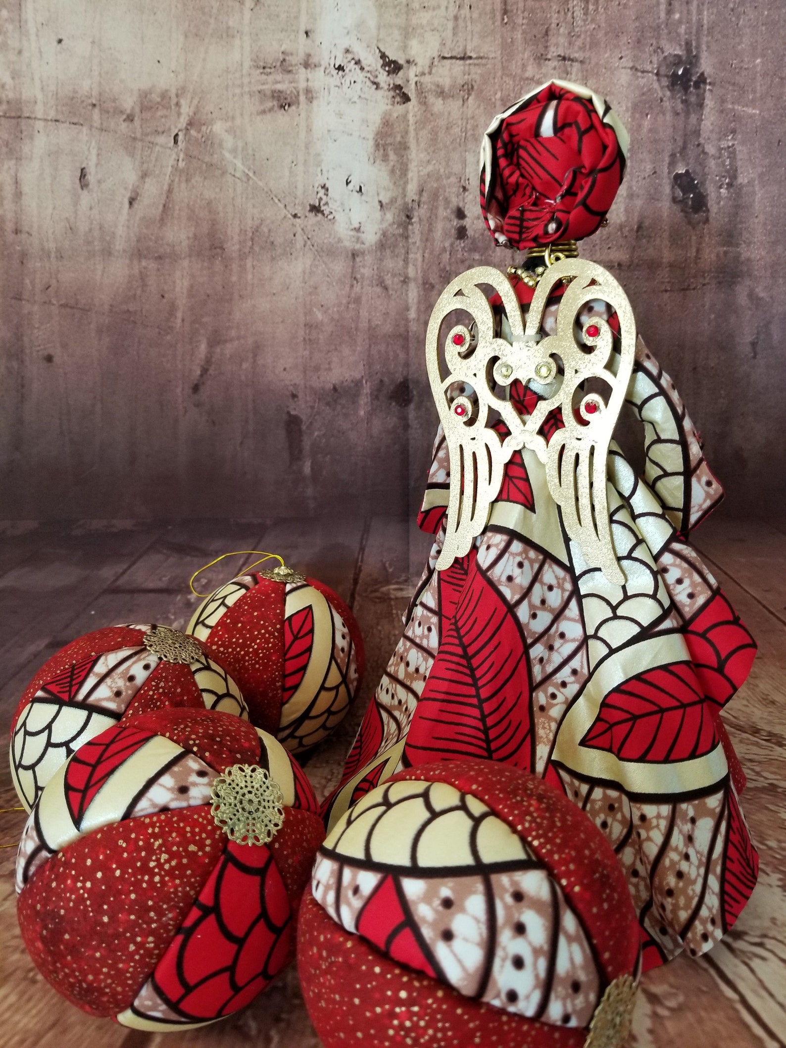 Black Christmas Angel African American Angel for Tree Top or - Etsy