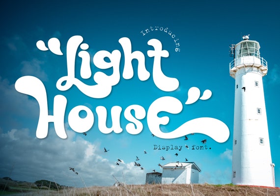 Lighthouse Font Digital System Font Procreate Font Support - Etsy