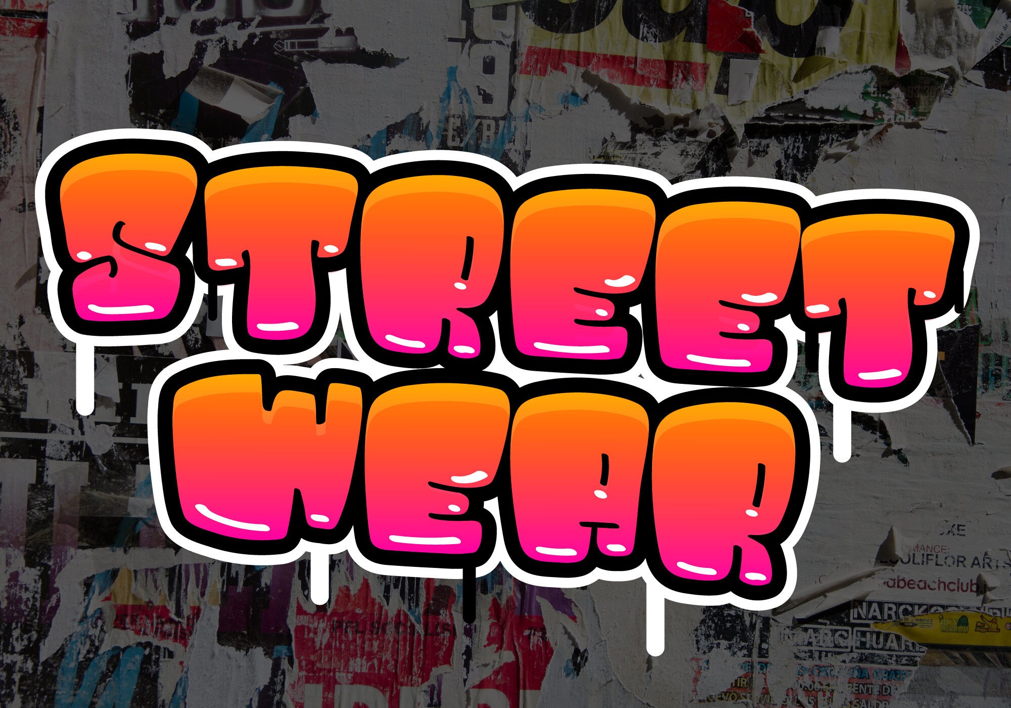 Exclamation Font Otf Ttf Street Font Graffiti Font Big - Etsy