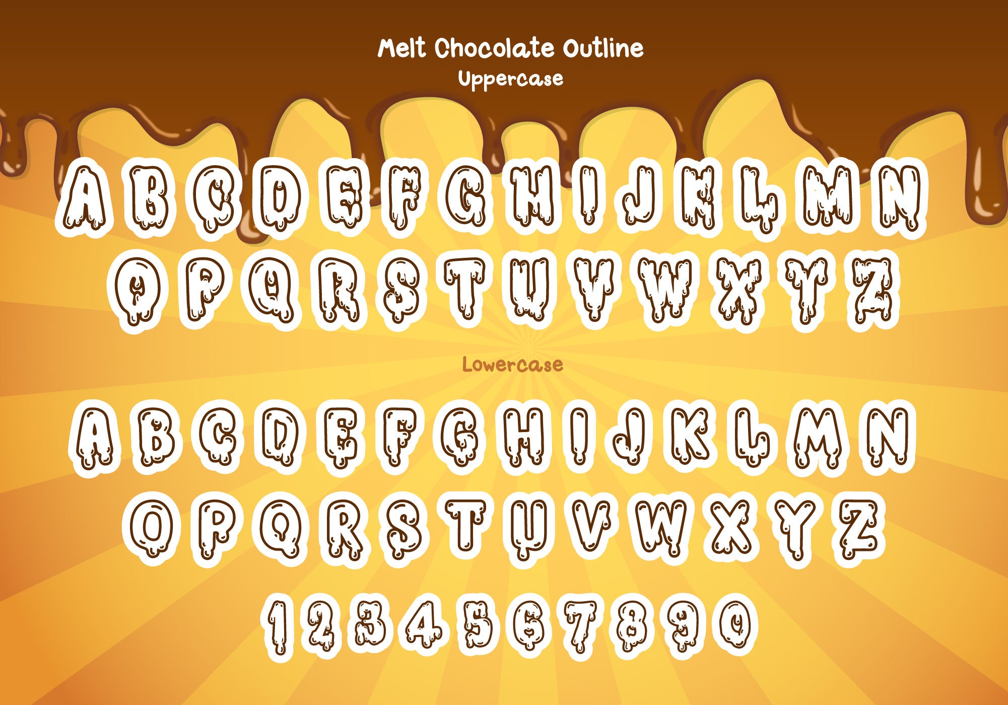 Melting Chocolate Font
