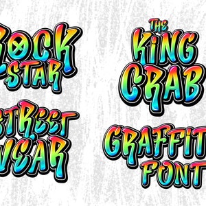 SLIME Rainbow Color Alphabet Letters & Numbers PNG File Transparent ...