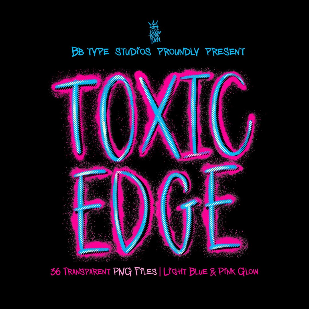 Toxic Edge Graffiti PNG Alphabet Letters | 36 Transparent PNG Files ...