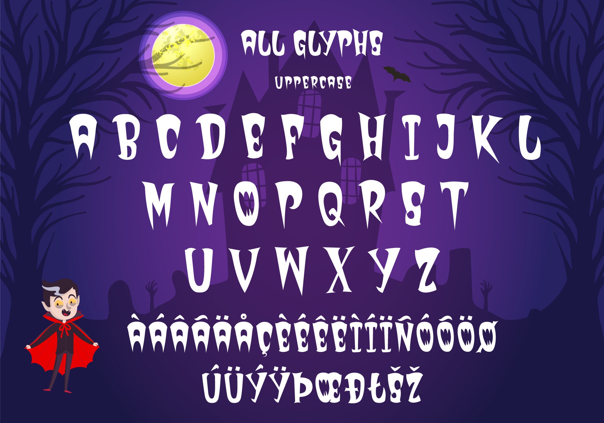 Dracula Font: Bold Display Font (otf, Ttf) - Etsy UK