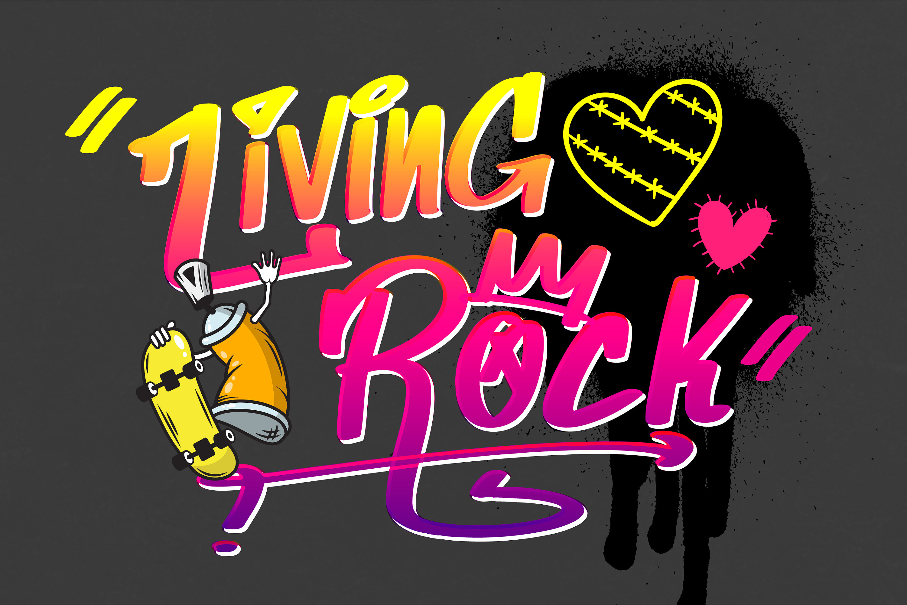 Sunset Graffiti Font: Street Art Display Font (OTF, TTF) - Etsy
