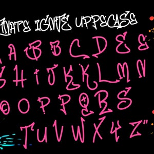 Ignite Font, Graffiti Font, Street Font, Digital Font, System Font, Otf ...