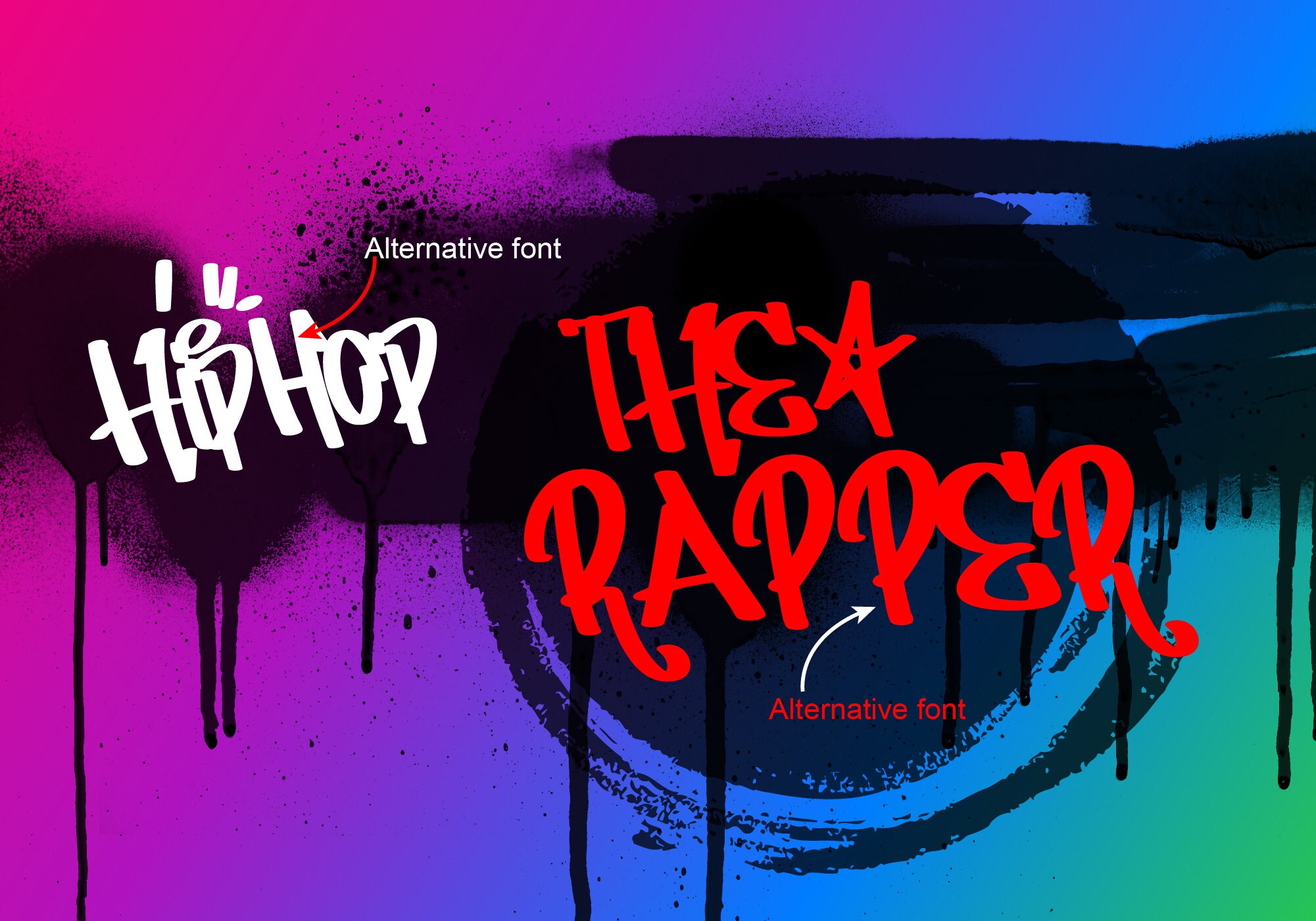 Sward of Demon Font, Graffiti Font, Street Font, Procreate Font ...