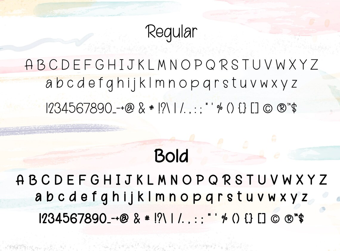 Simplify: Procreate Font Digital Font Font Download Digital | Etsy