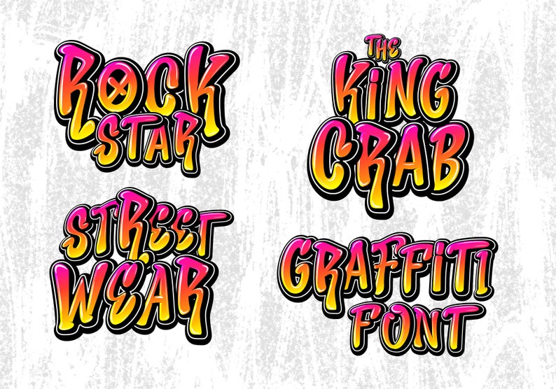 SLIME Pink-yellow Color Alphabet Letters & Numbers PNG. File, Graffiti ...