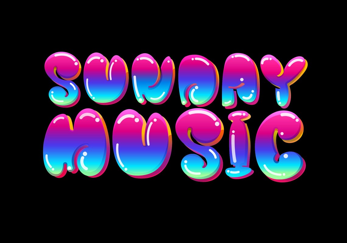 Your Name Pink Blue Color Alphabet Letters & Numbers PNG File - Etsy