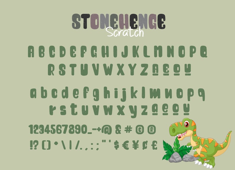Stonehenge : 3 Family Digital Fonts Otf Ttf Procreate Font - Etsy