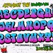 Sideways Blue Pink Color Alphabet Letters & Numbers PNG File ...