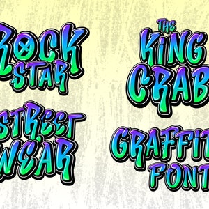 SLIME Blue Green Color Alphabet Letters & Numbers PNG. File, Graffiti ...