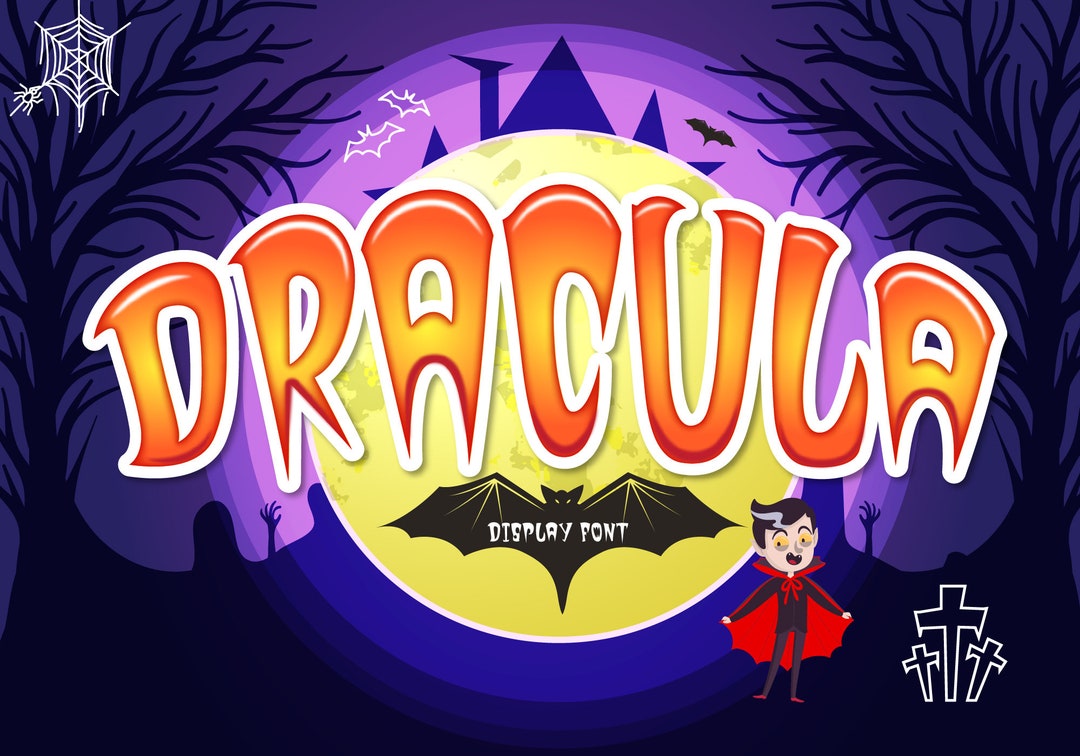 Dracula Font: Bold Display Font (otf, Ttf) - Etsy