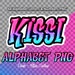 Kissi Pink Blue Color Alphabet Letters & Numbers PNG. File, Graffiti ...
