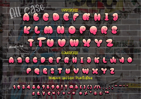 Drawing & Illustration Art & Collectibles Graffiti font font download ...