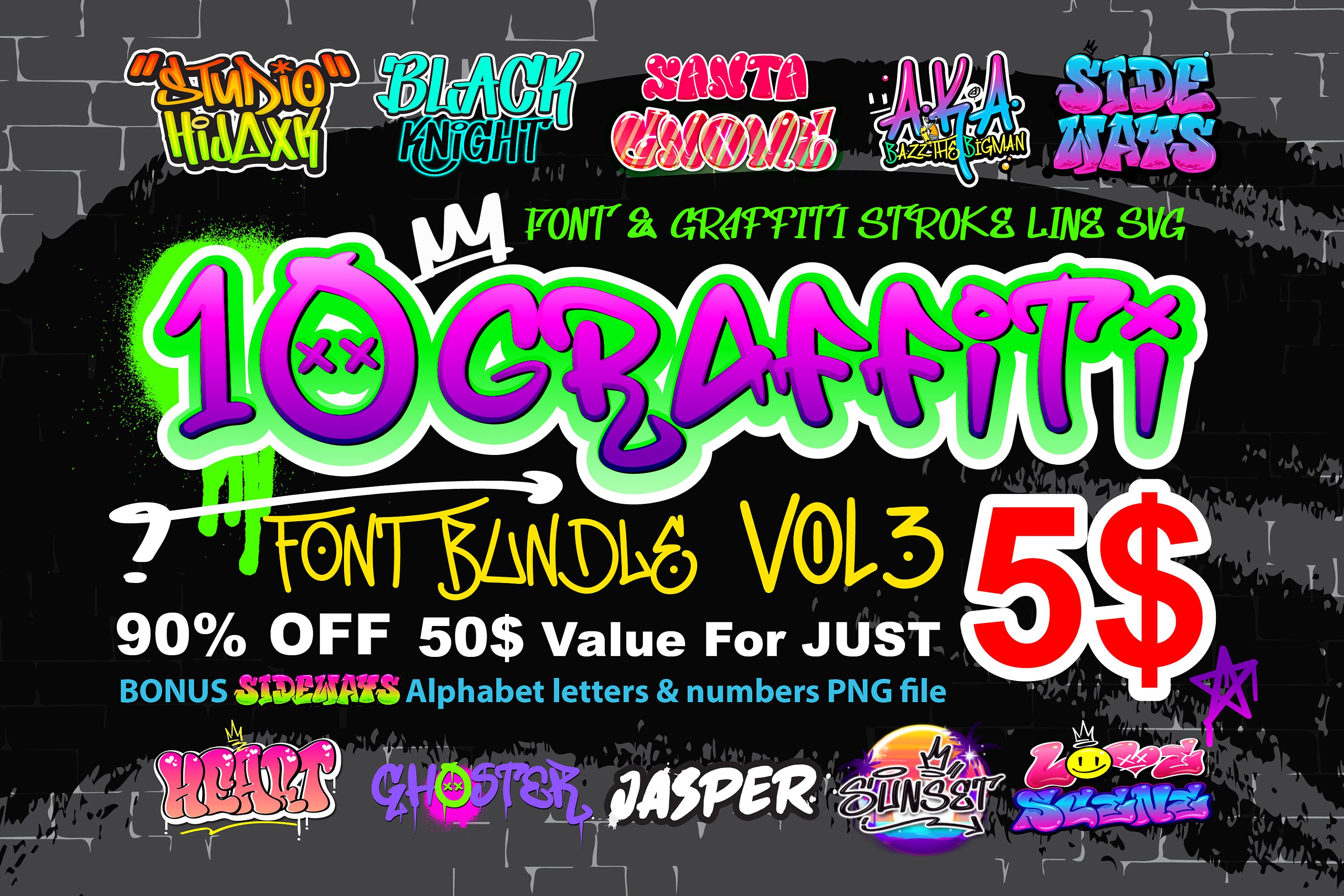 10 Exciting Graffiti Font Bundle Ver.3 Street Font Font - Etsy Australia