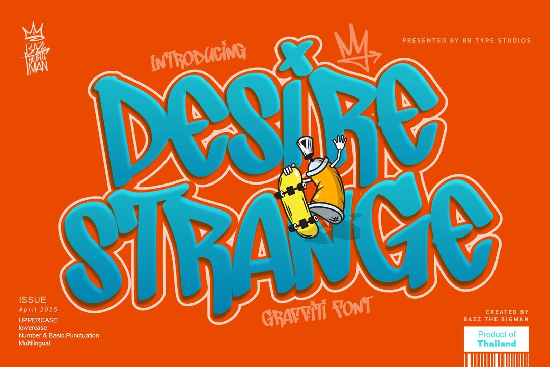 Desire Strange Graffiti Font: Display Font (OTF, TTF) - Etsy
