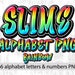 SLIME Rainbow Color Alphabet Letters & Numbers PNG File Transparent ...