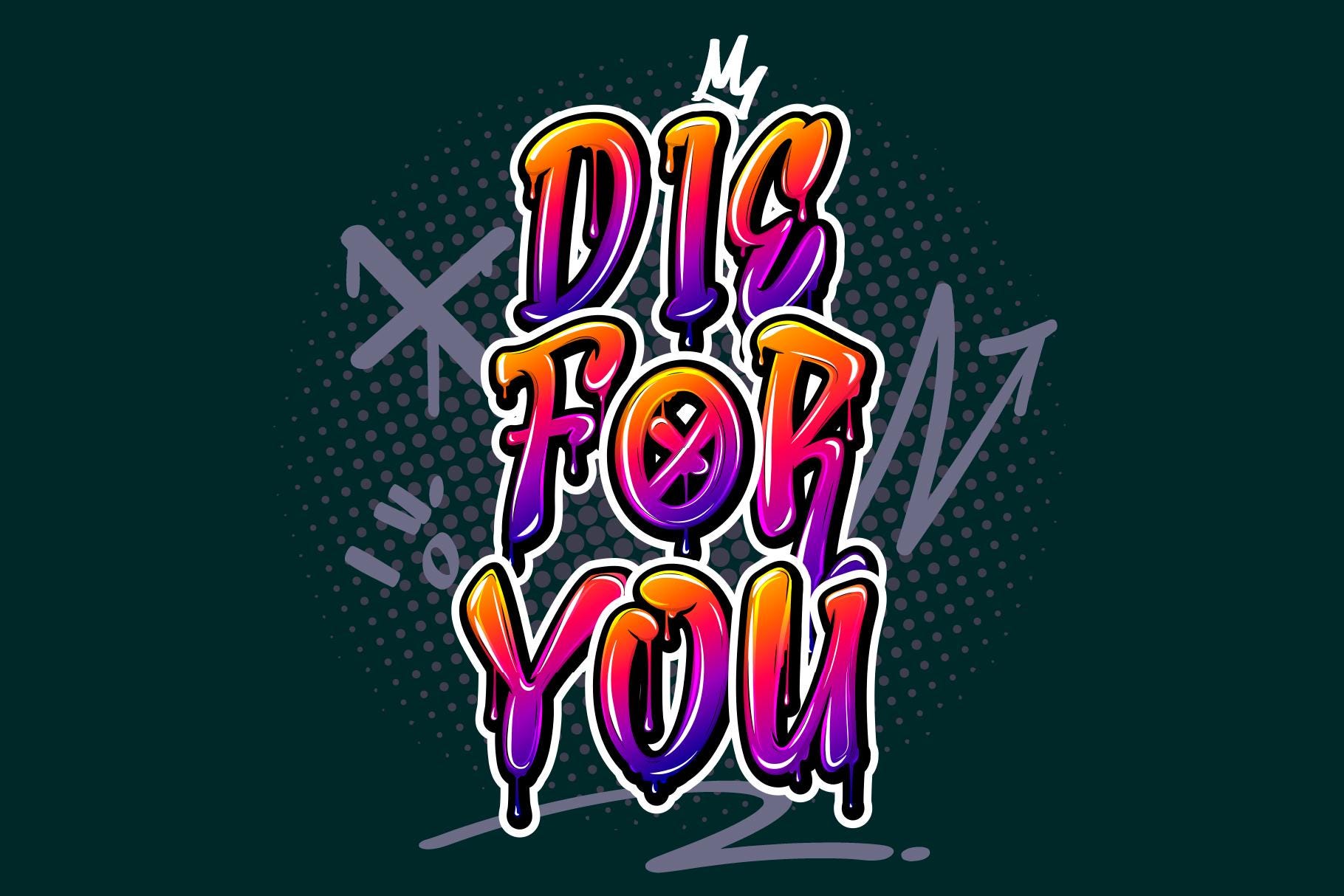 Slime Dripping Alphabet PNG: Sunset Graffiti Font, A-Z Clipart (digital ...