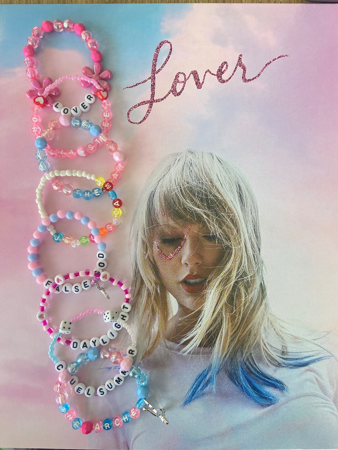 Taylor Swift | CUSTOM MADE Lover Eras Tour Friendship Bracelets | Cruel ...
